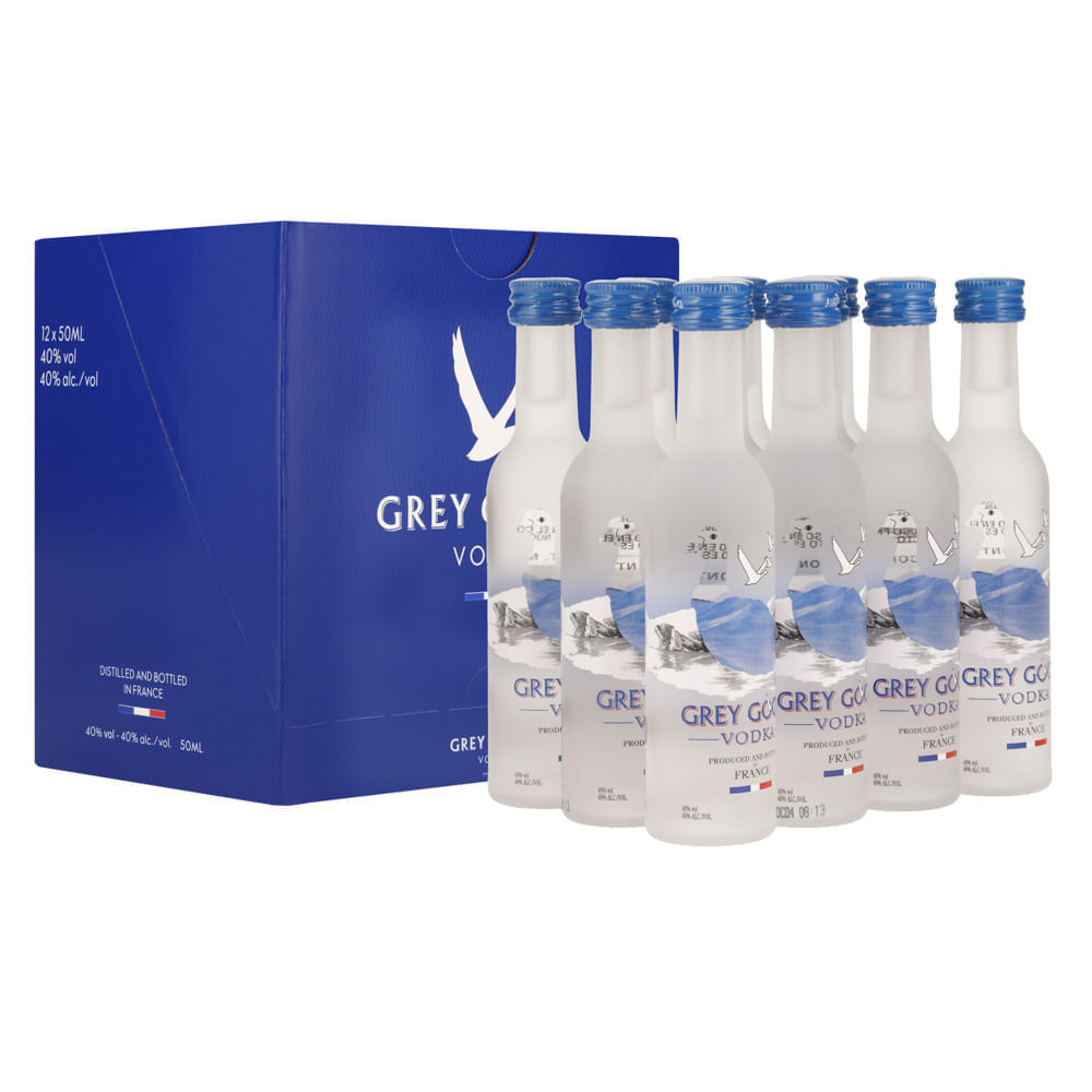 Vodka Grey Goose Vidrio 12 Miniaturas 50ml c/u - Bodegas Alianza