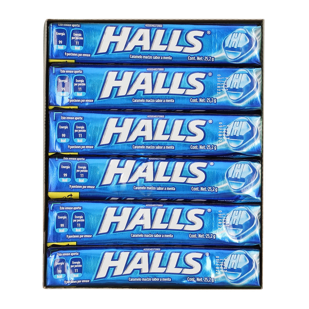 Halls sabor Menta con 12 piezas de 302.4 grs total - Bodegas Alianza