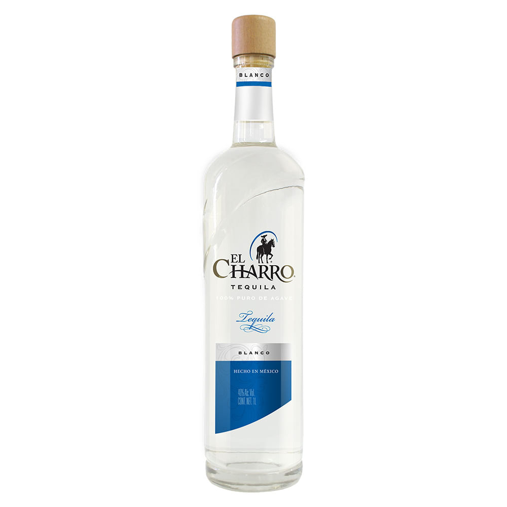 Tequila Blanco El Charro 1 Litro - Bodegas Alianza