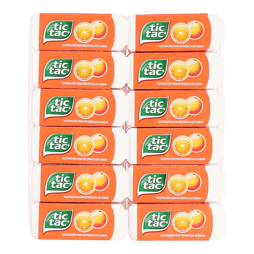 Tic Tac Naranja 174 g (12 pz) - Bodegas Alianza