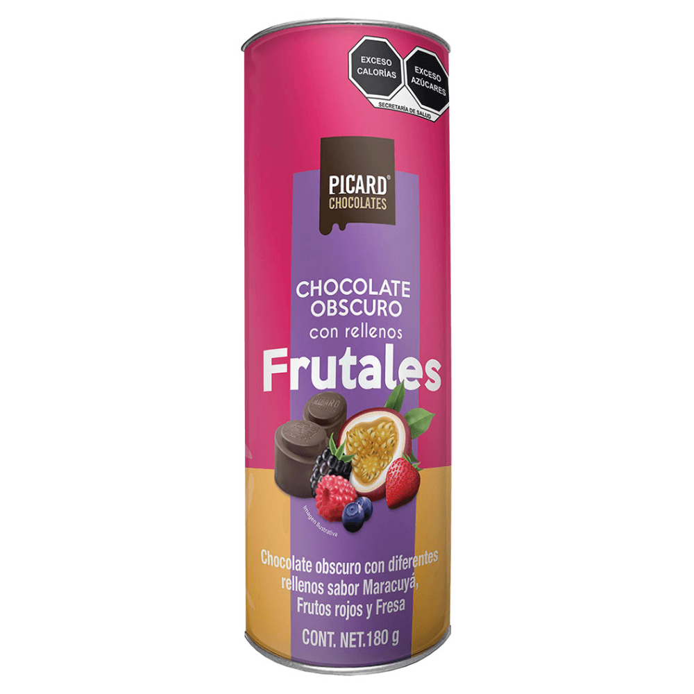 Chocolate Picard Oscuro c/ Relleno Frutal 180g - Bodegas Alianza