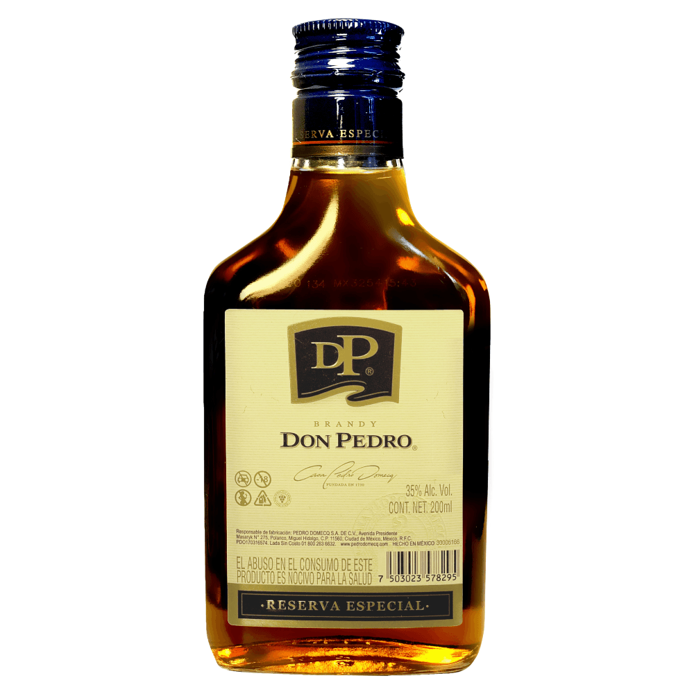 Brandy Don Pedro Gran Rva 200 ml - Bodegas Alianza