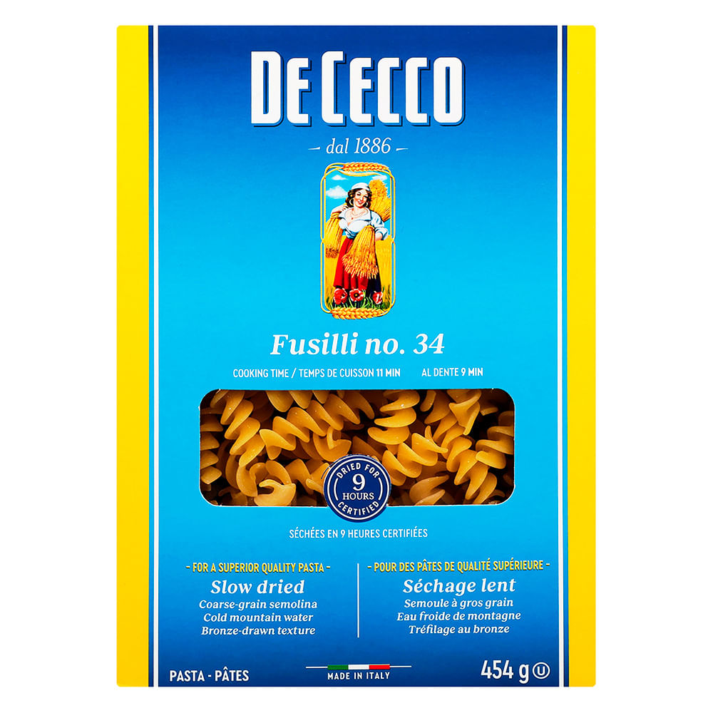 Pasta de Cecco Fusilli 454 g - Bodegas Alianza