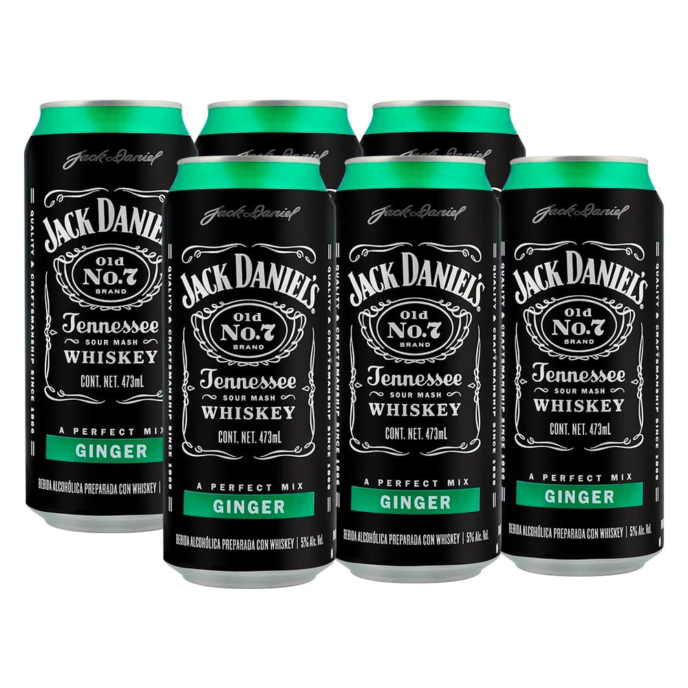 Jack Daniels Ginger 473 ml (6 lat) - Bodegas Alianza