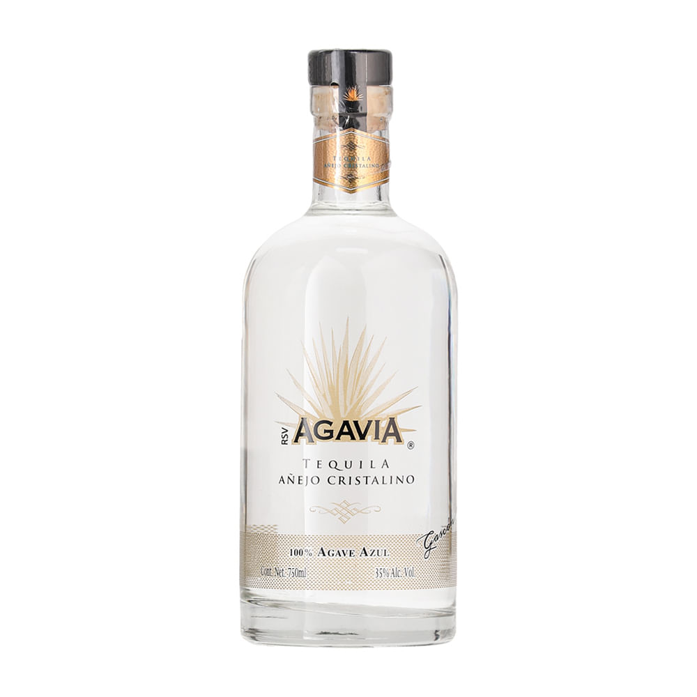 Tequila Agavia Añejo Cristalino 750 ml - Bodegas Alianza