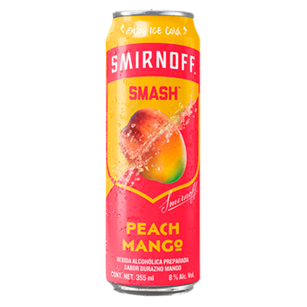 Smirnoff Peach Mango 355ml (6pz) - Bodegas Alianza