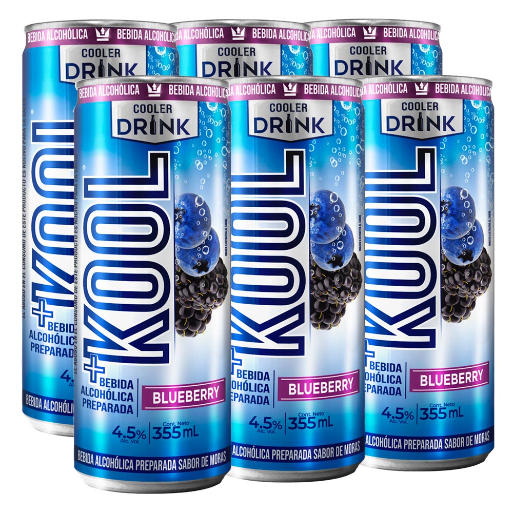 Kool Blueberry 355 ml (6pz) - Bodegas Alianza
