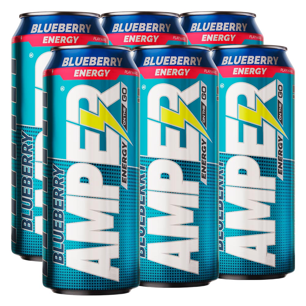Amper Energy Blueberry 473 ml (6pz) - Bodegas Alianza