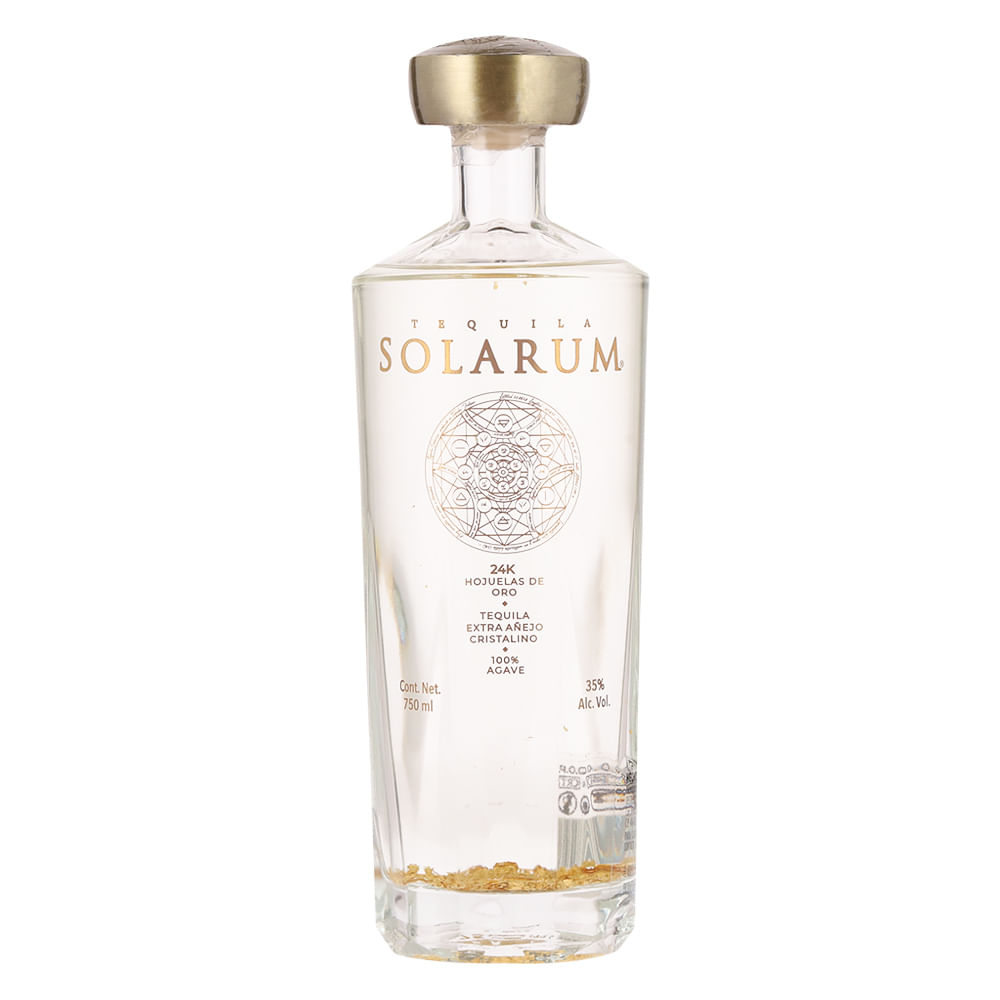 Tequila Solarum Extra Añejo Cristalino 750 ml - Bodegas Alianza