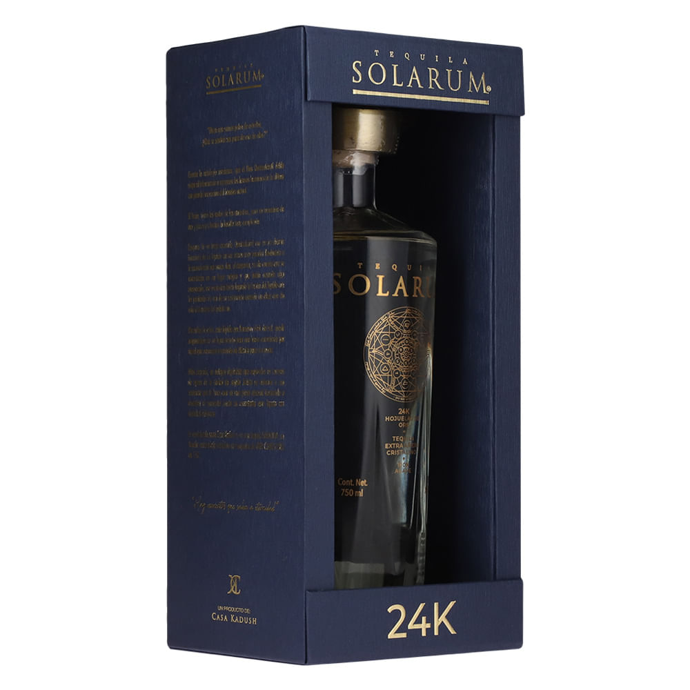 Tequila Solarum Extra Añejo Cristalino 750 ml - Bodegas Alianza