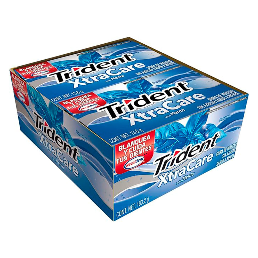 Trident Xtra Care Menta Cartera (12 X 13.6 g) - Bodegas Alianza