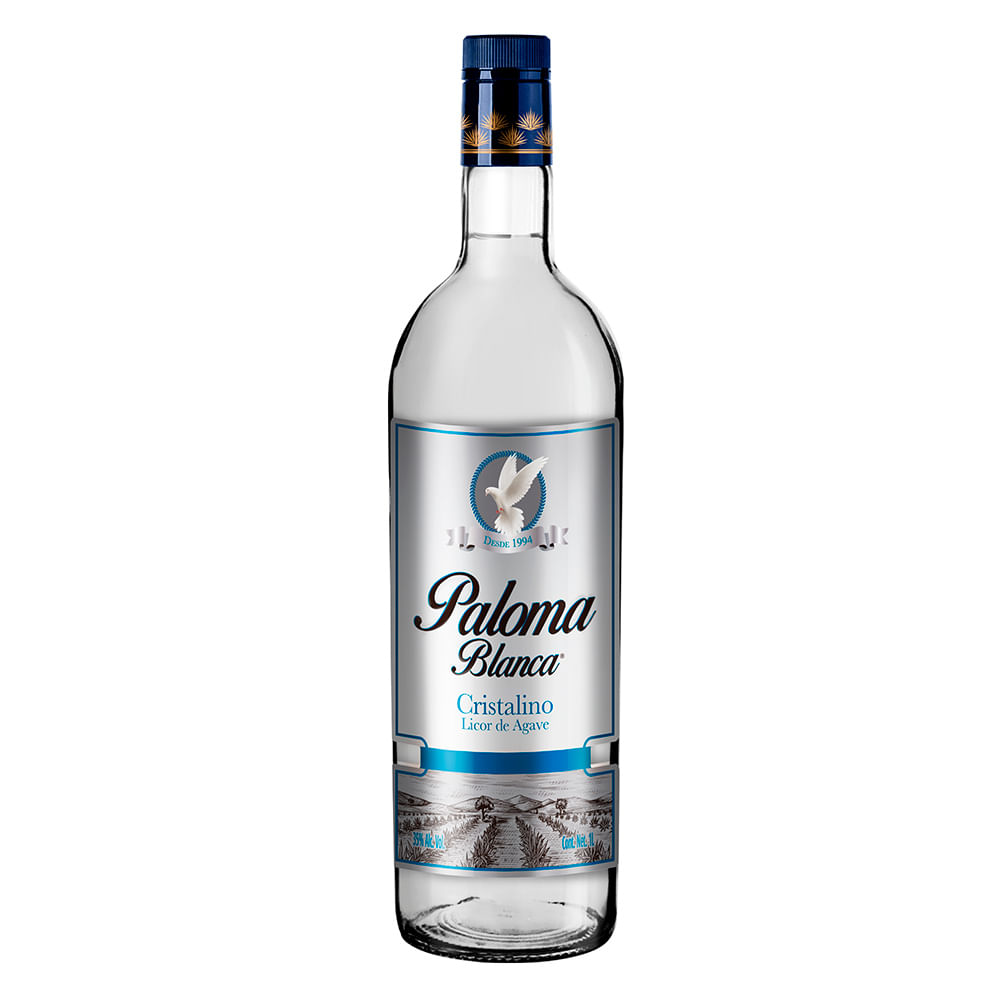 Licor De Agave Paloma Blanca Cristalino 1 L - Bodegas Alianza