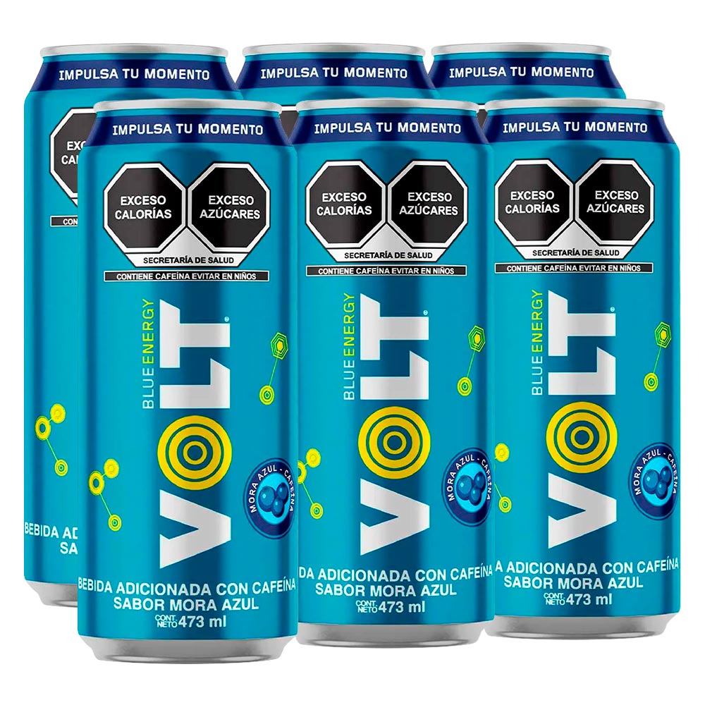 Volt Blue Energy (Mora Azul-Vitaminas)(6 X 473Ml) 473 ml - Bodegas Alianza