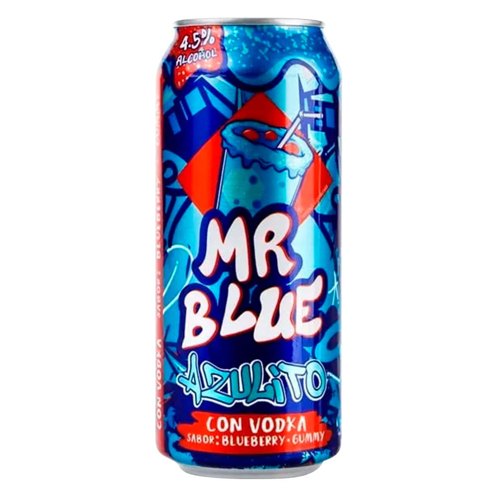 Mr Blue Azulito Blueberry Gummy 473 ml (4 X 473Ml) - Bodegas Alianza