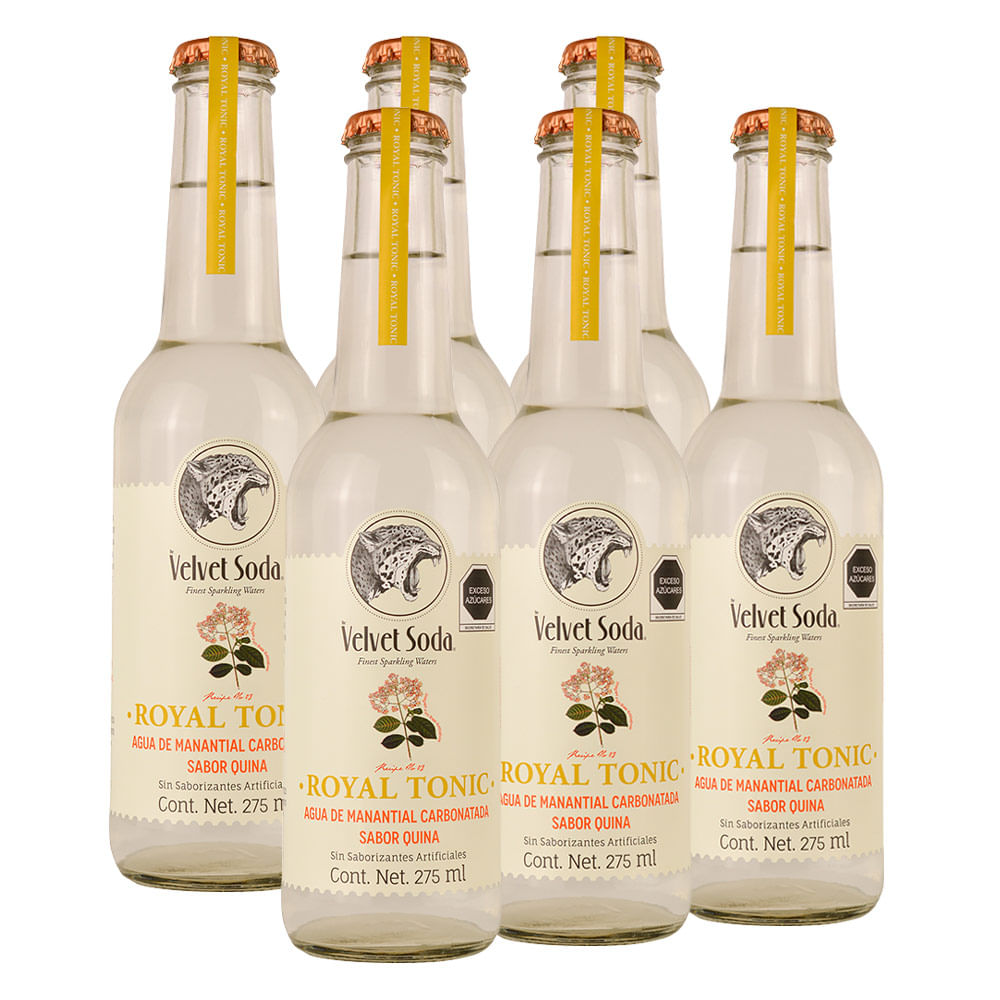 Agua Velvet Soda Royal Tonic (6 Botellas) 275 ml - Bodegas Alianza