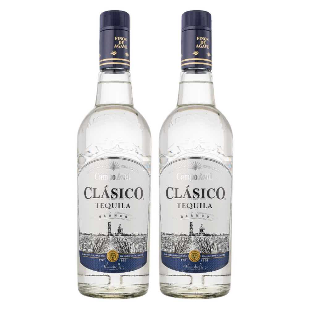 Tequila Campo Azul Clásico Blanco (2X1) 750 ml - Bodegas Alianza