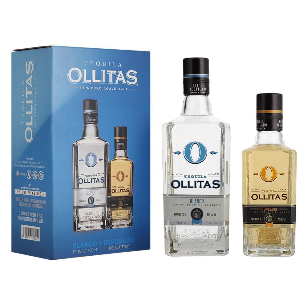 Tequila Orendain Ollitas Blanco 750 ml C/Rep. 375 ml - Bodegas Alianza