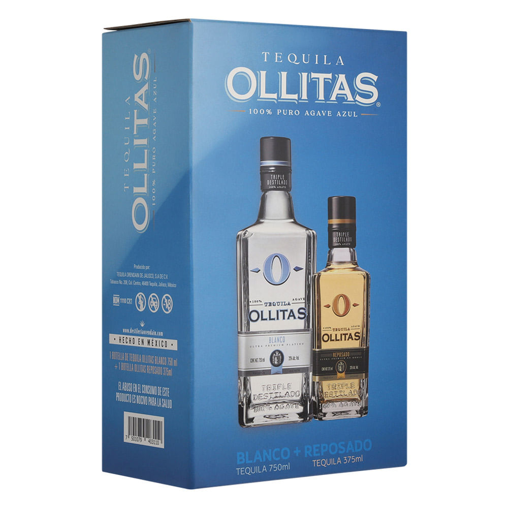 Tequila Orendain Ollitas Blanco 750 ml C/Rep. 375 ml - Bodegas Alianza