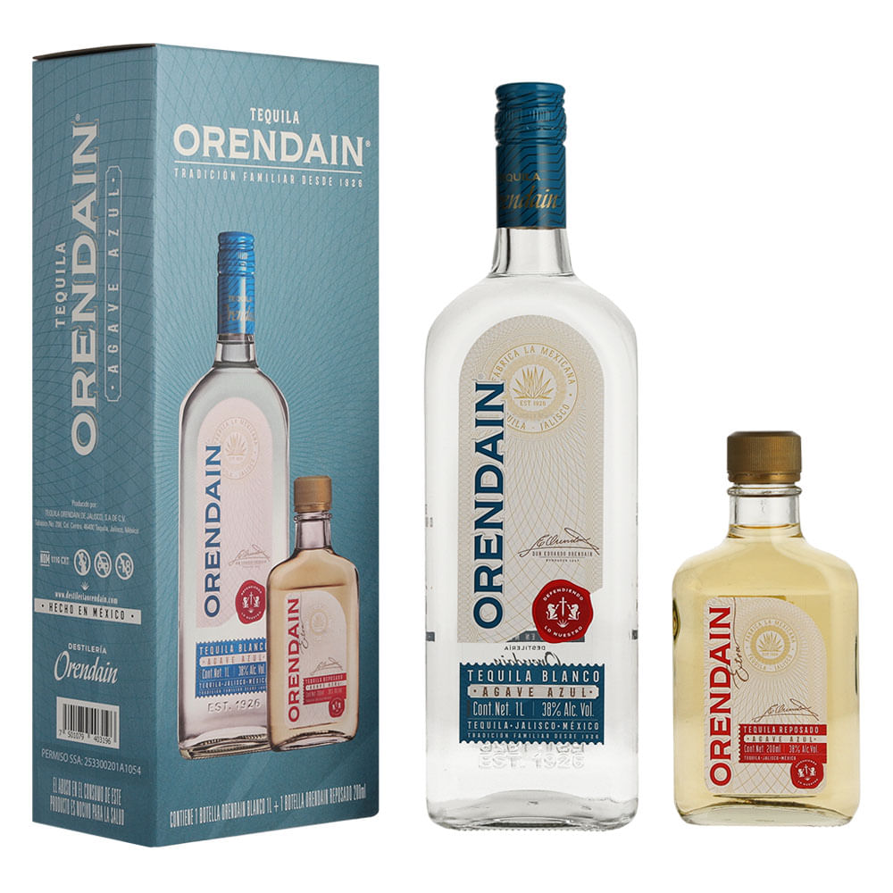 Tequila Orendain Blanco 1 L C/Reposado 200 ml - Bodegas Alianza