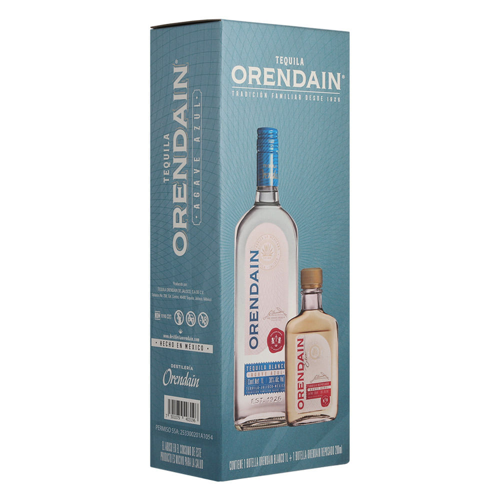 Tequila Orendain Blanco 1 L C/Reposado 200 ml - Bodegas Alianza